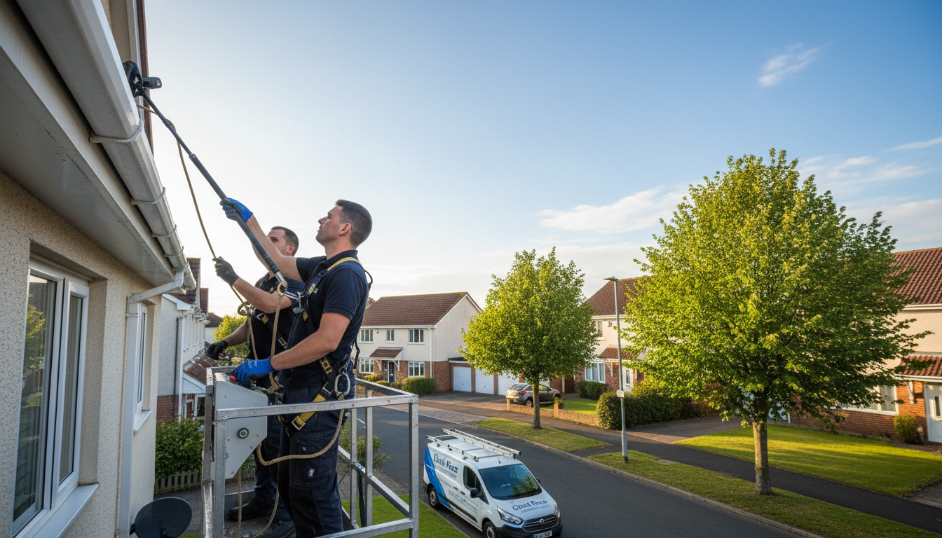 Gutter Cleaning Service Clock Face