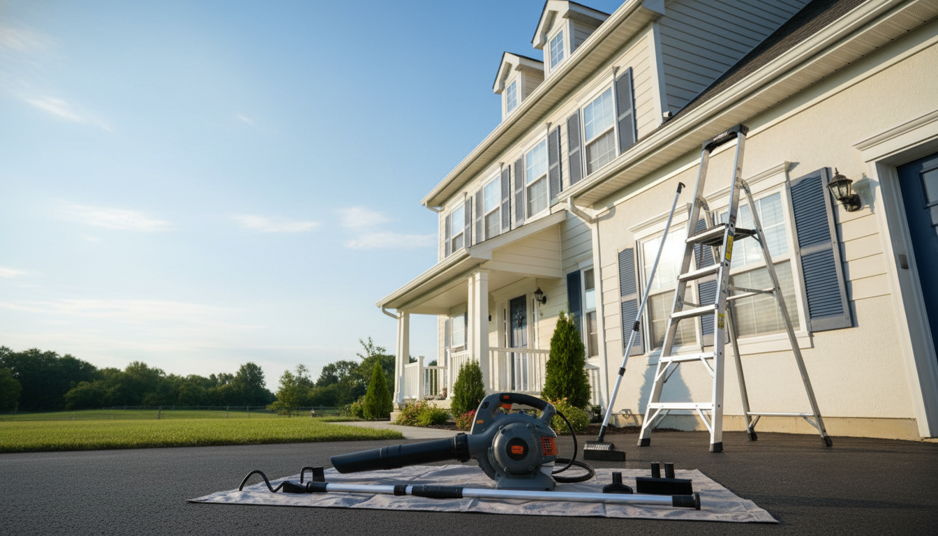 Gutter Cleaning Service Clock Face